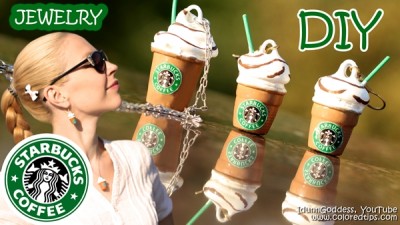 ไอเดีย DIY เครื่องประดับ Starbucks แก้วจิ๋ว เหมือนจริง น่ารักน่าใช้สุดๆ ...