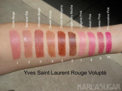 รวมสวอชลิป "YSL" สวยผู้ดีตระกูล "ROUGE VOLUPTÉ" มาไว้ที่นี้แล้ว! #PART ...