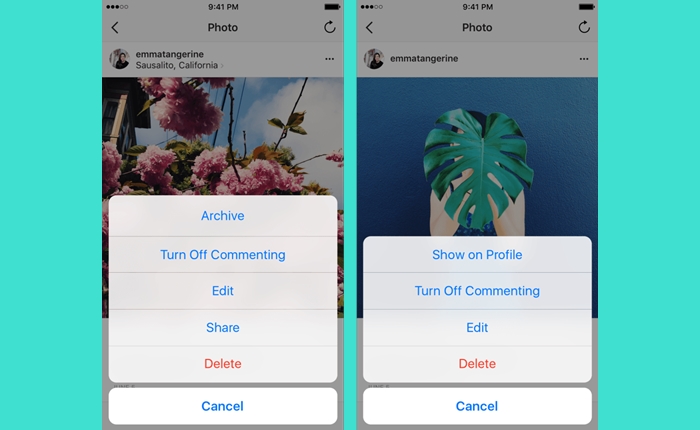 Instagram Archive ฟีเจอร์ใหม่ของอินสตาแกรม ไม่ต้องลบก็ซ่อนภาพได้ - JEAB.com