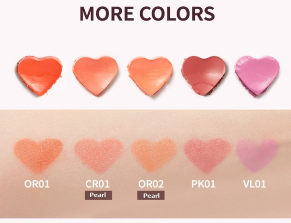 ใจบางหมดแล้วกับความน่ารักของ Heart on the Cheek ครีมบลัชรูปหัวใจจาก A ...